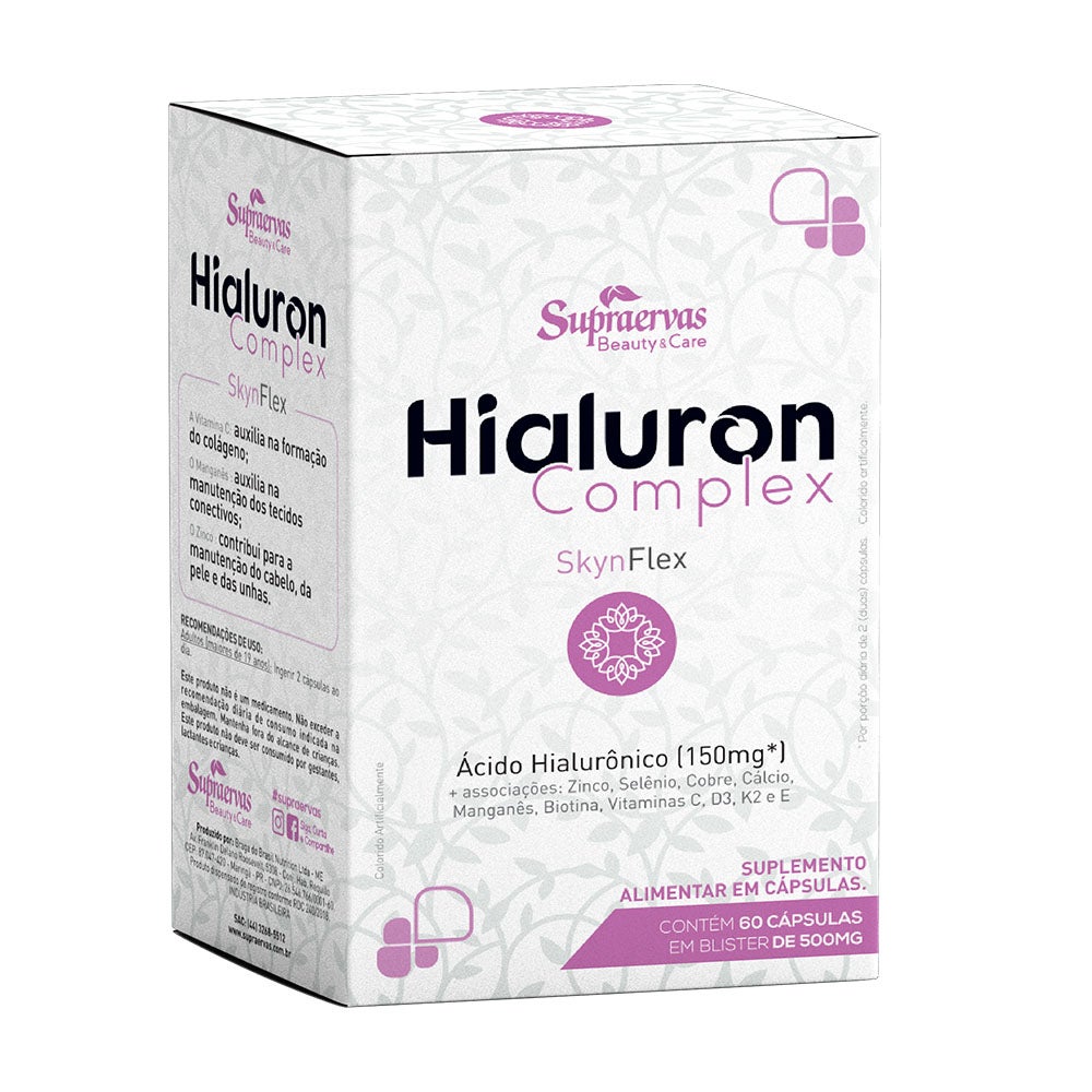 Hialuron Complex (Ácido Hialurônico) Supraervas 60 cápsulas - Atacado ...