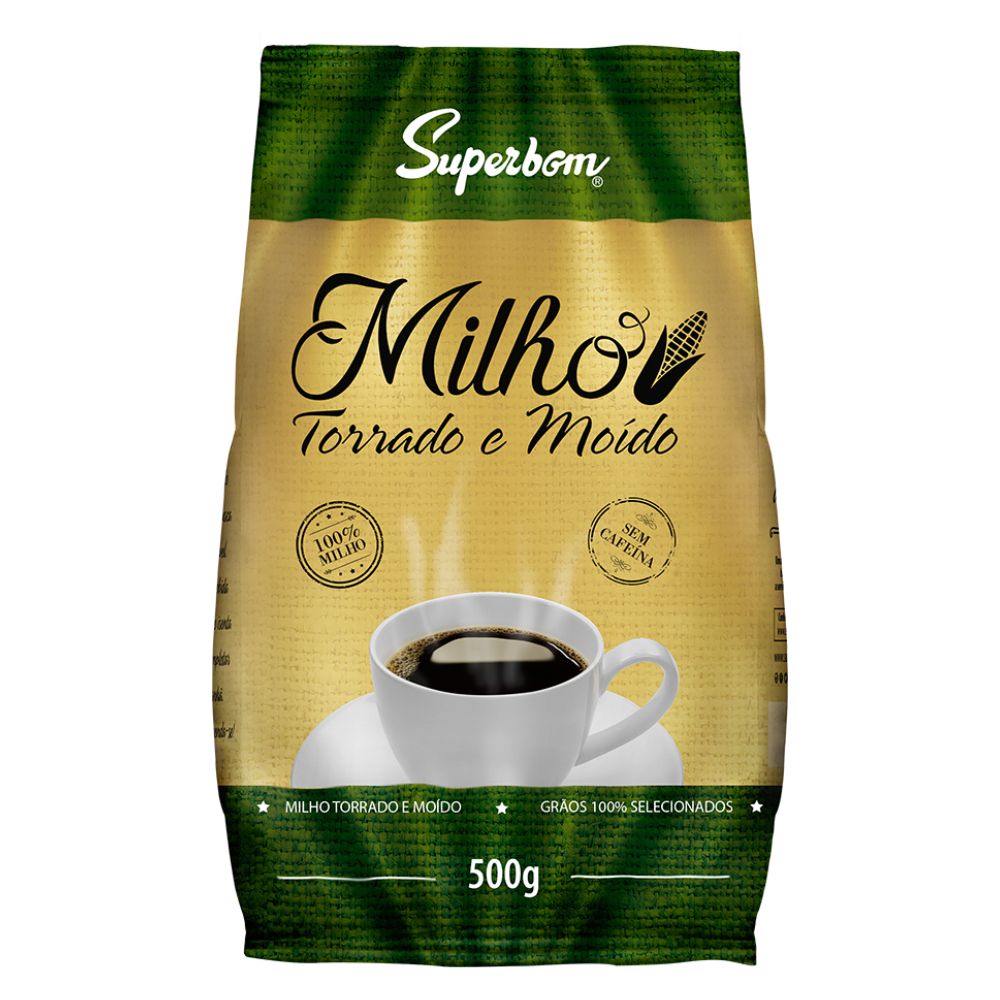 Milho Torrado e Moído Superbom 500g - Atacado de Produtos Naturais