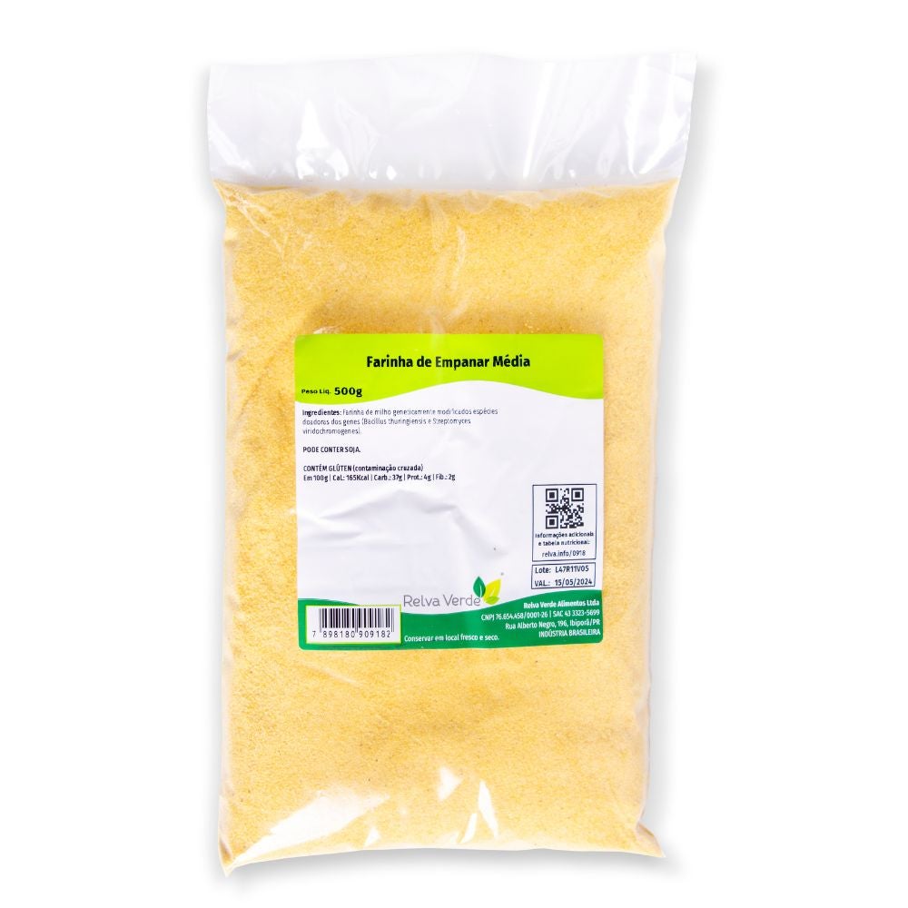 Farinha Para Empanar Média 500g - Atacado de Produtos Naturais