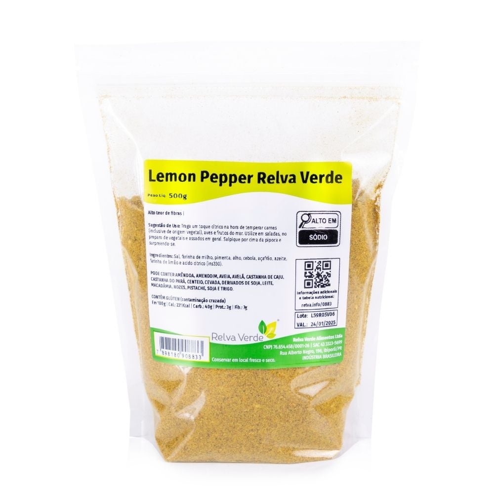 Lemon Pepper 500g - Atacado de Produtos Naturais