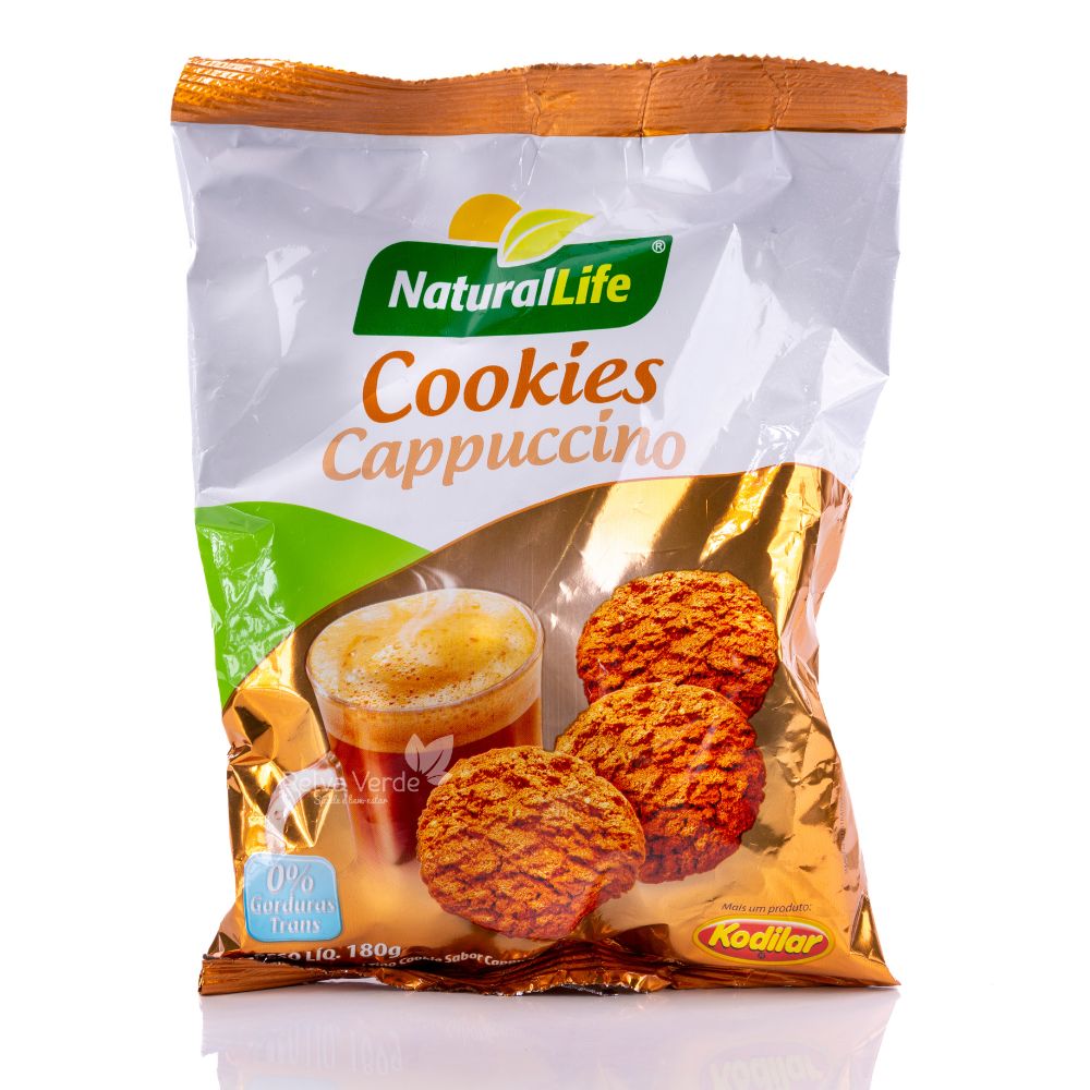 Cookies Sabor Cappuccino Natural Life 180g - Atacado de Produtos Naturais