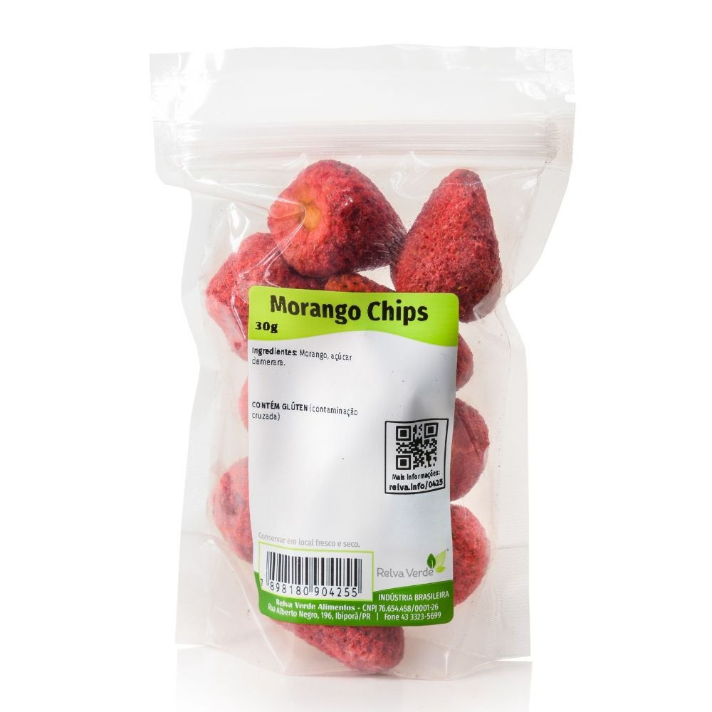 Morango Chips 30g - Atacado de Produtos Naturais